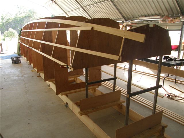 Building an Easy Sarah Catamaran, bulkheads